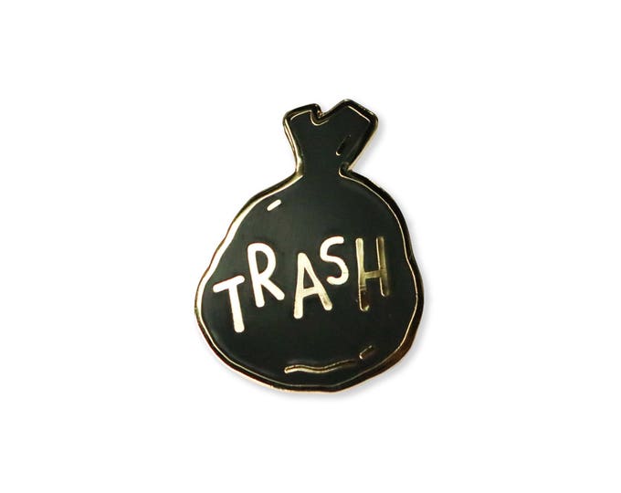 Trash Enamel Pin - Etsy