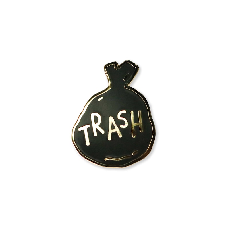Trash Enamel Pin | Etsy