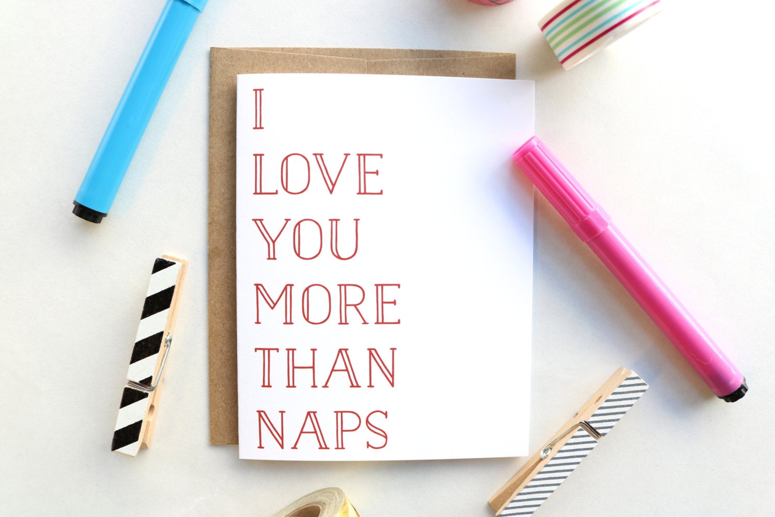 I Love You More Than Naps Greeting Card Love You Card - Etsy