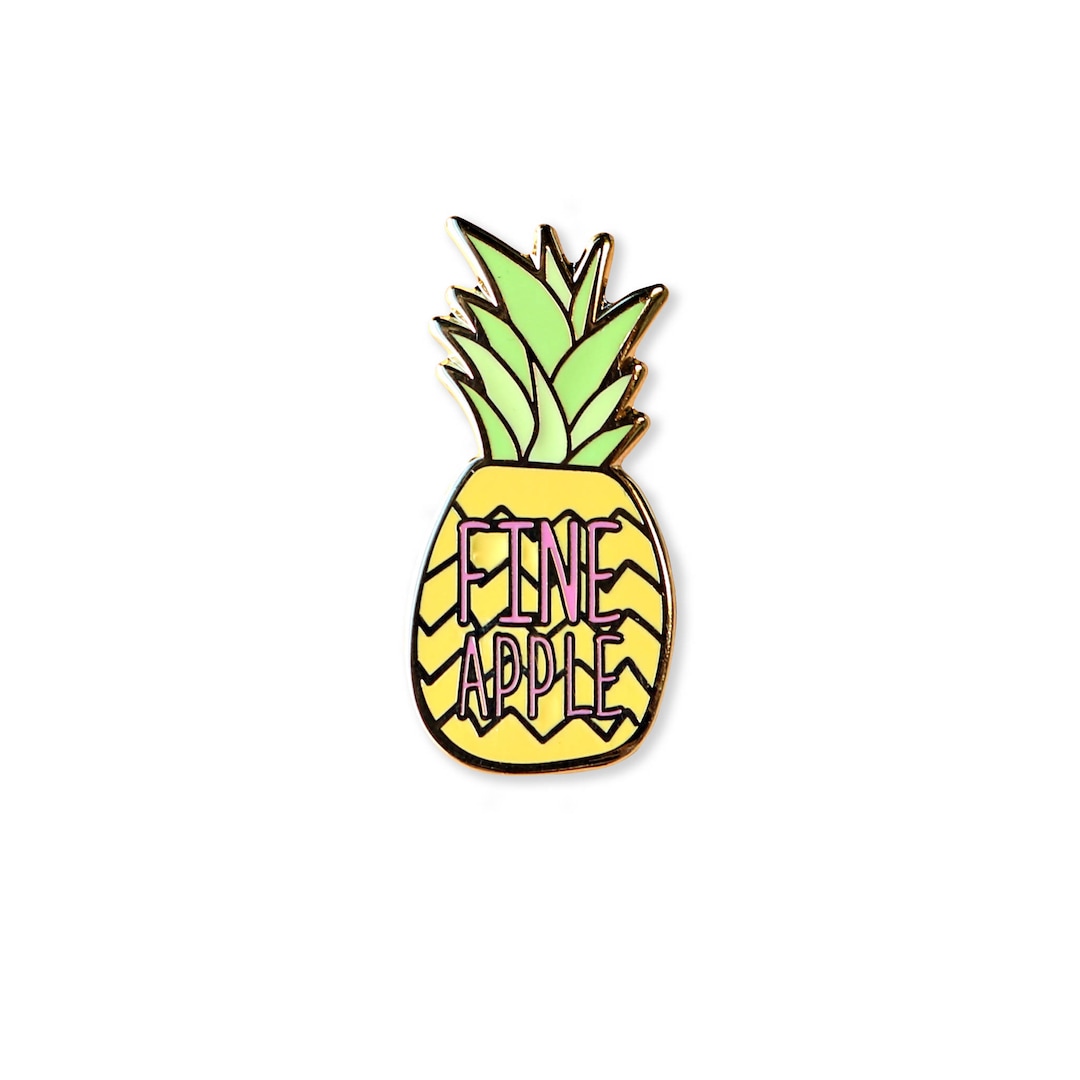 Fineapple Enamel Pin - Pineapple Pin - Etsy