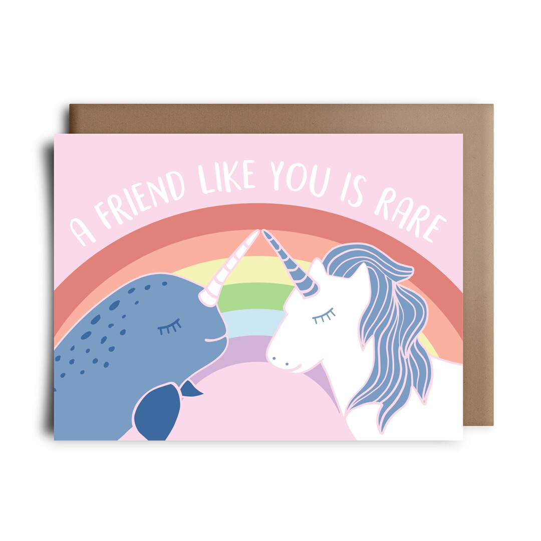 A Friend Like You is Rare Greeting Card - Friendship Card - BFF Card - Etsy