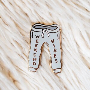 Weekend Vibes Enamel Pin - Etsy