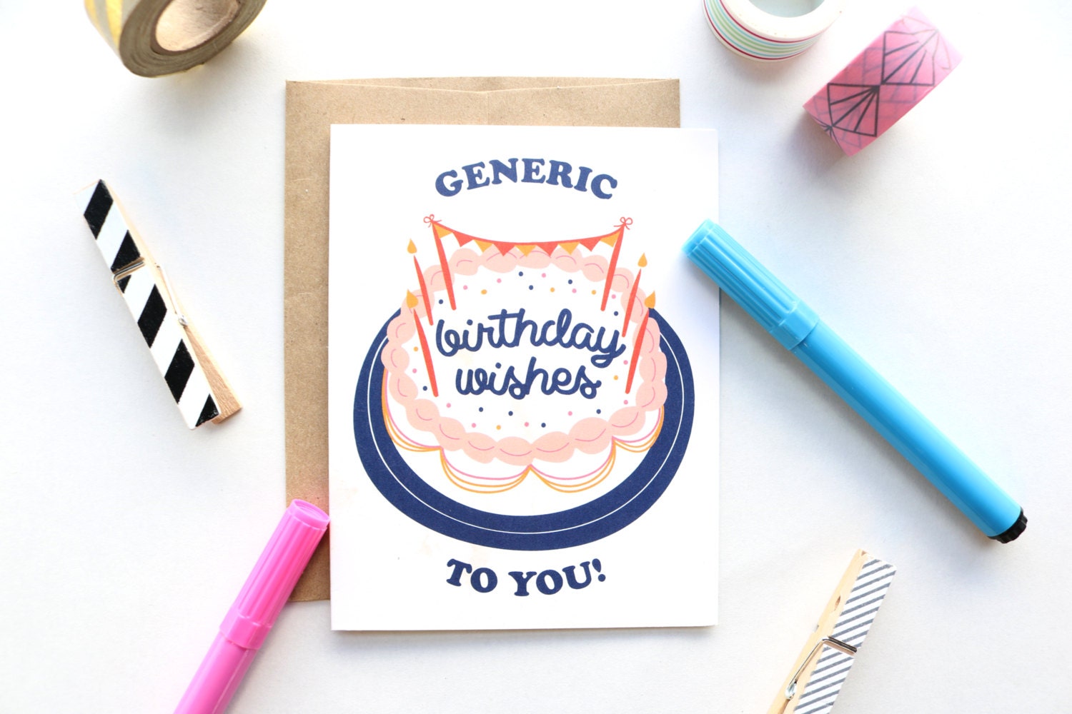 Generic Birthday Wishes To You Greeting Card Happy Birthday | Etsy