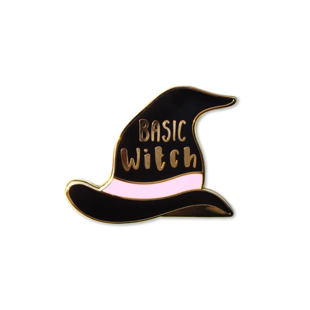 Basic Witch Enamel Pin - Witch Hat Pin - Etsy