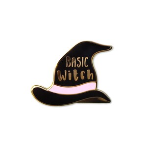 Basic Witch Enamel Pin - Witch Hat Pin - Etsy