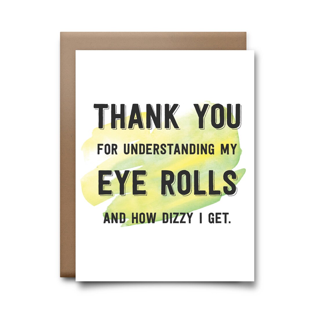 Thank You for My Understanding Greeting Card - Thank You Card - Etsy