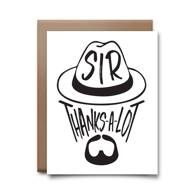 Sir Thanks-a-lot Greeting Card Sir Mix-a-lot Card - Etsy