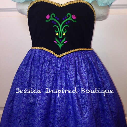 Frozen Inspired Princess Anna Anna Dress - Etsy