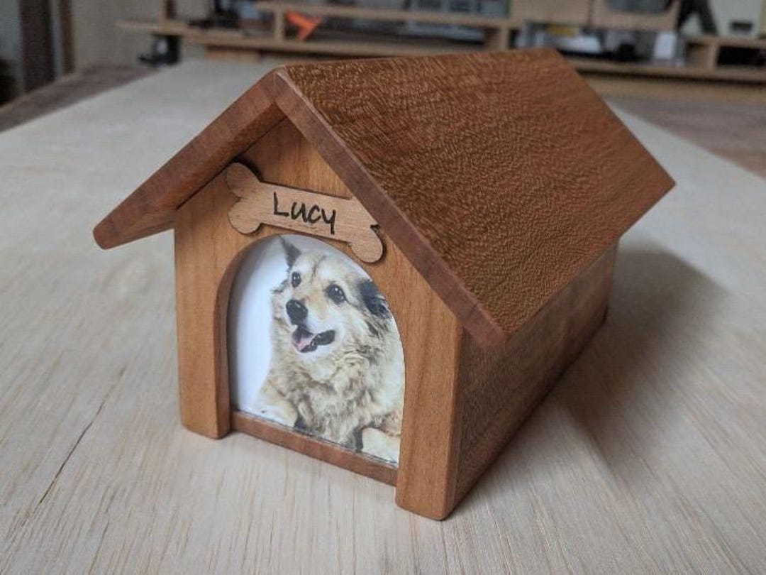 Solid Cherry Doghouse Urn - 4 Sizes - Etsy