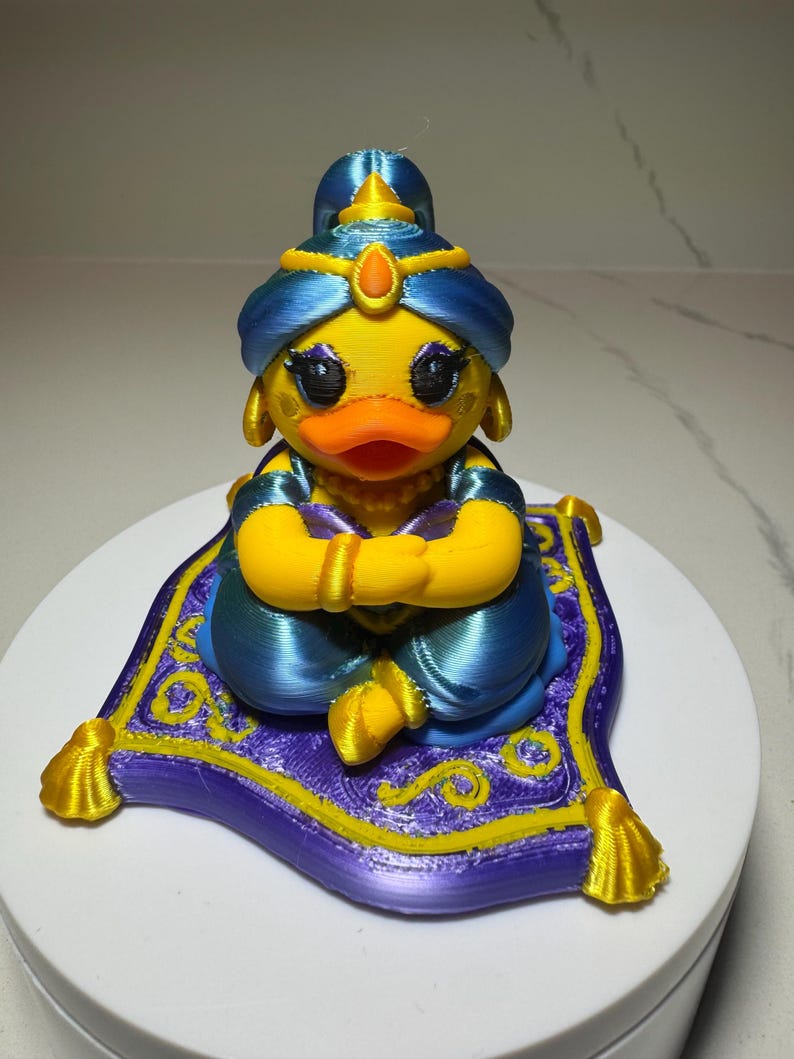 3D Printed Genie Duck Female Figurine: Custom Character Art Toy - Etsy