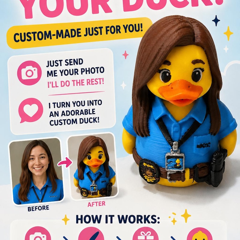 Custom Rubber Duck - Etsy UK