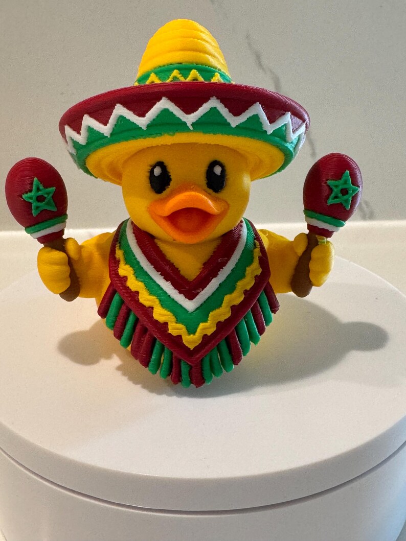 3D Printed Cinco De Mayo Duck Custom Accessory Figurine - Etsy UK