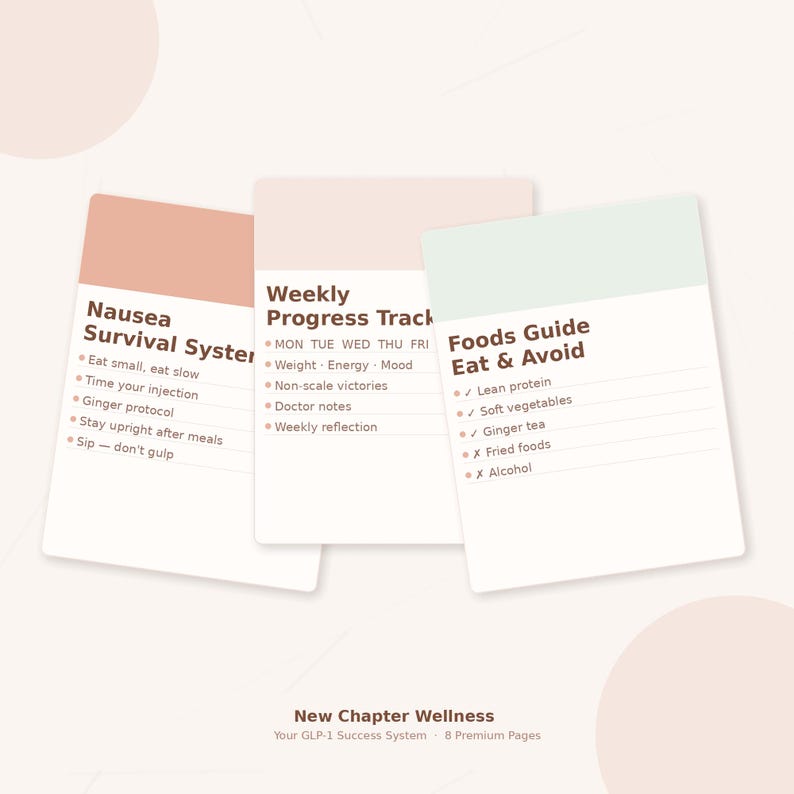 GLP1 Success System: Printable Weight, Side Effects, Injection Tracker ...