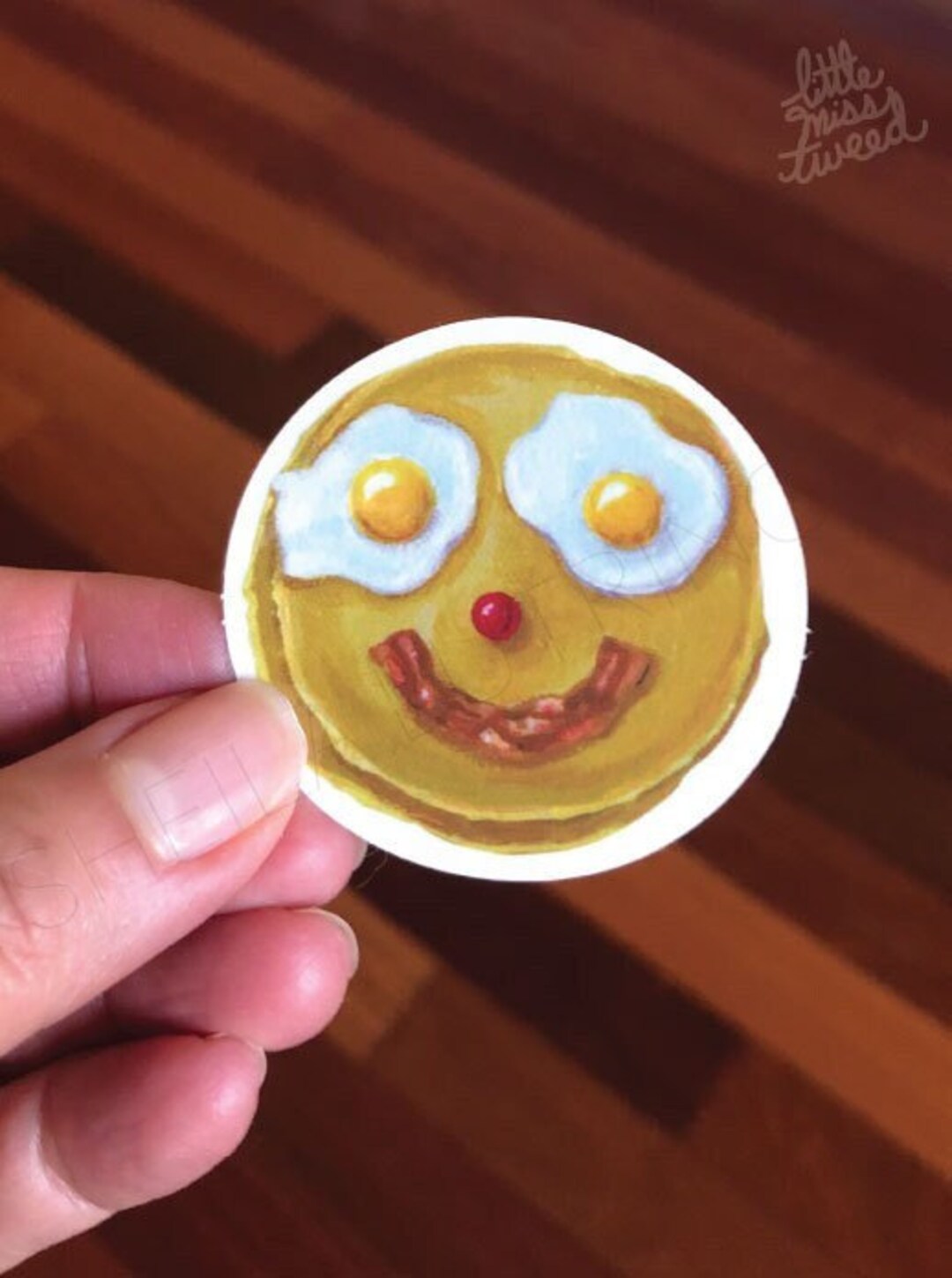 Pancake Breakfast Sticker Pancake With Bacon Mouth Cherry Nose Teacher ...