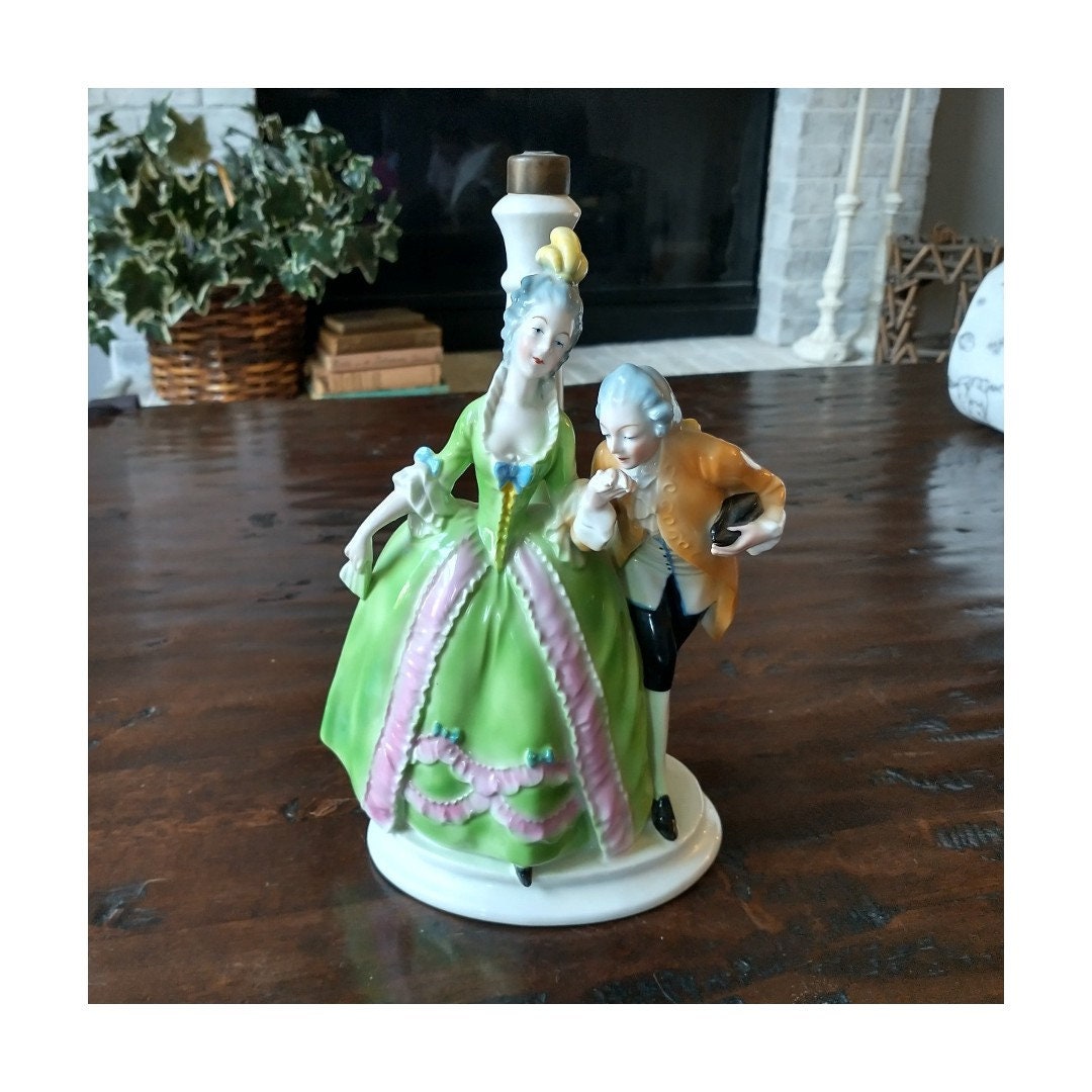 1920's Antique Bavarian Porcelain Rococo Courting Couple - Etsy