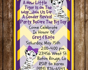 Lsu Invitation - Etsy