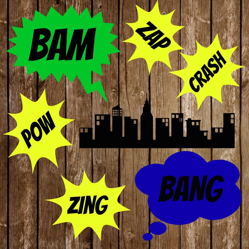 Comic Strip Birthday Invitation and Cut Out Download - Etsy