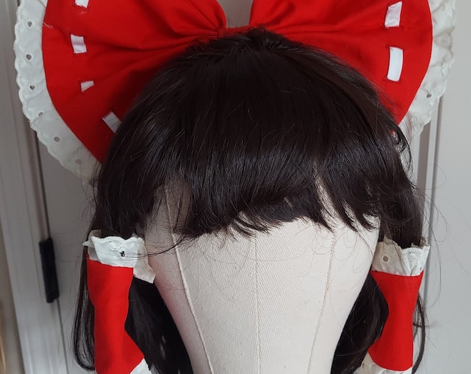 Touhou Project Reimu Hakurei Cosplay Hairbow | Accessories Red ...