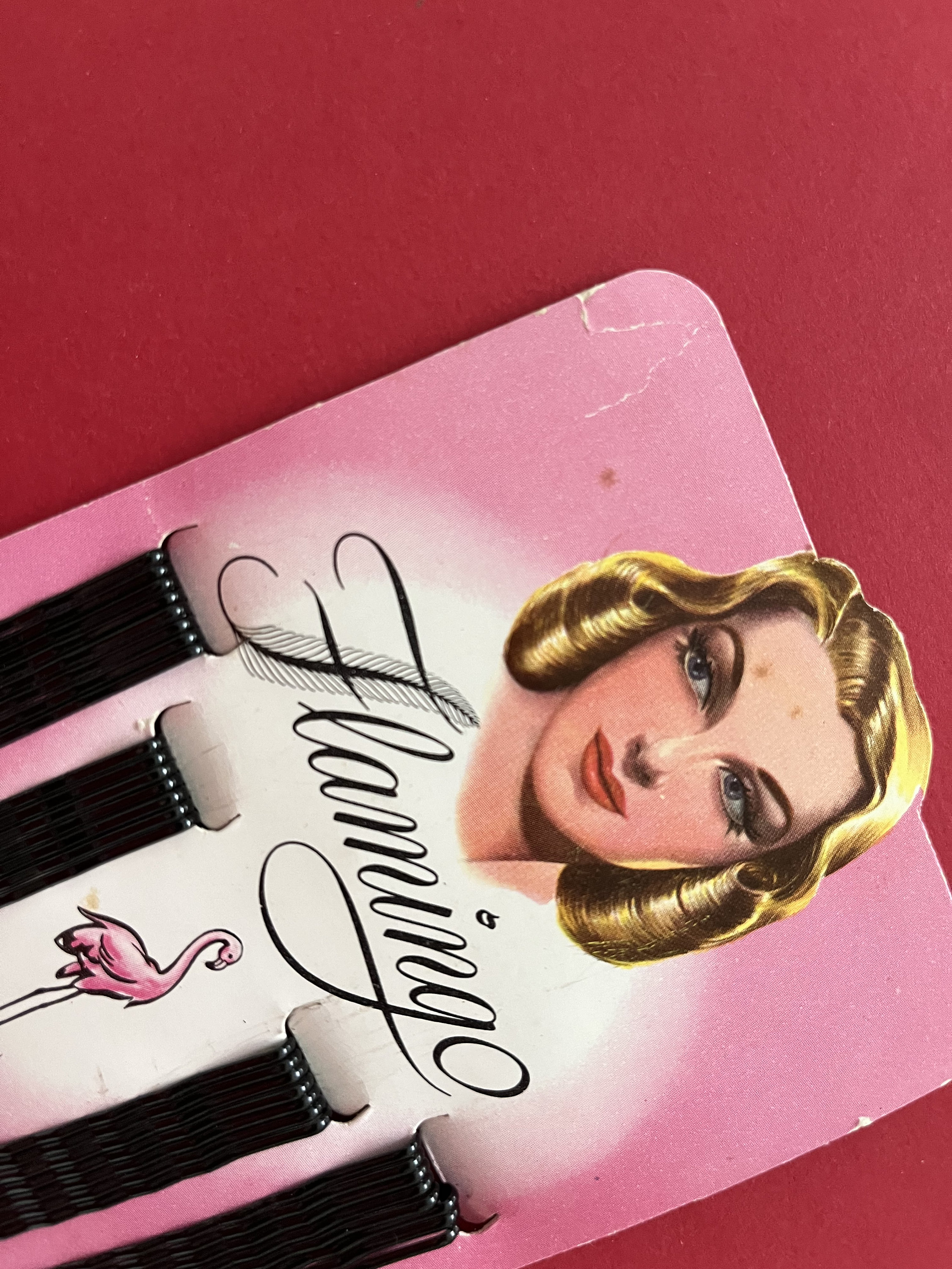 1 Card Vintage Flamingo Hair Pins Hairpins Bobby Pins, Great Graphics ...
