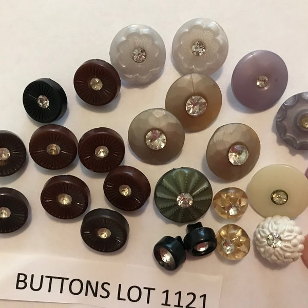 Rhinestones Buttons - Etsy
