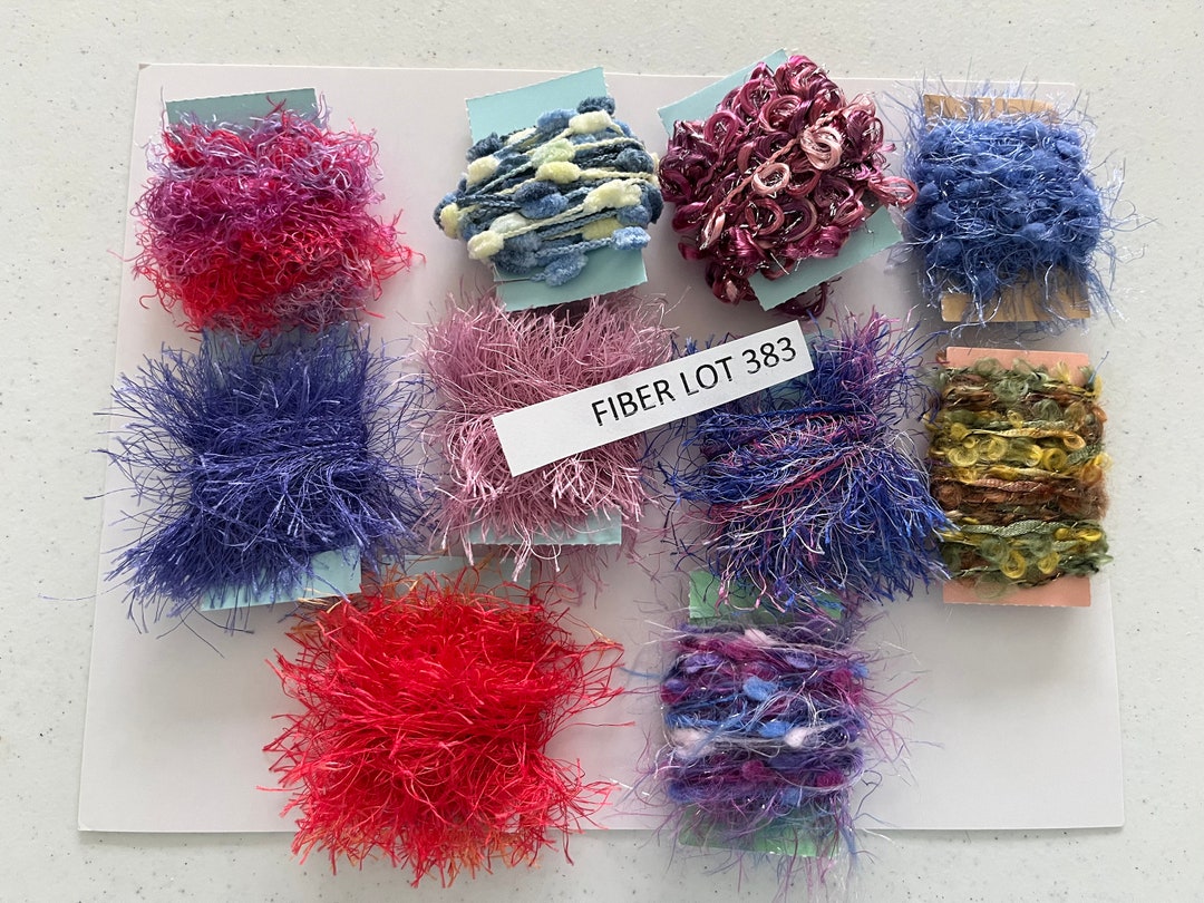 Eyelash Fun Yarn, 50 Yards, 10 Colors, Fiber Arts, Weaving, Journal ...