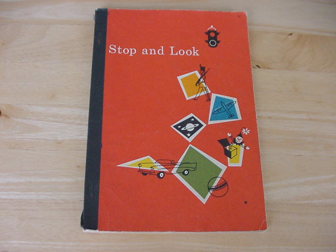 Vintage 1960s Children's Reader, Stop and Look, Holt, Rinehart, Winston ...