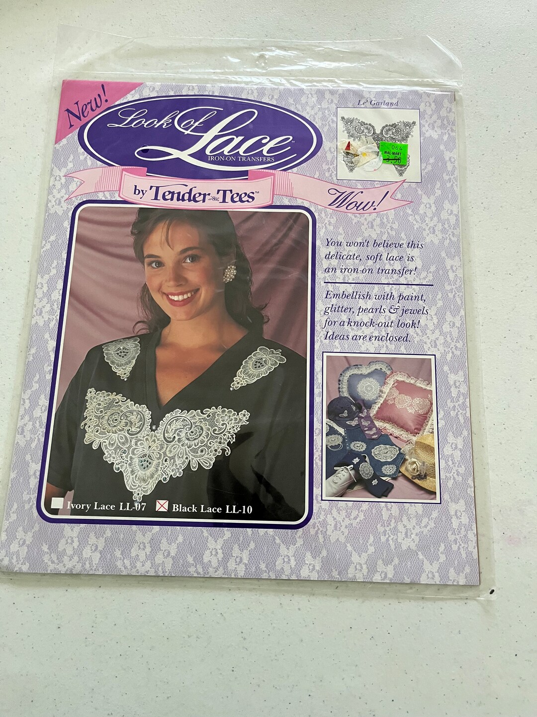 Vintage 1990s Look of Lace Iron on Transfers by Tender Tees, Distlefink ...