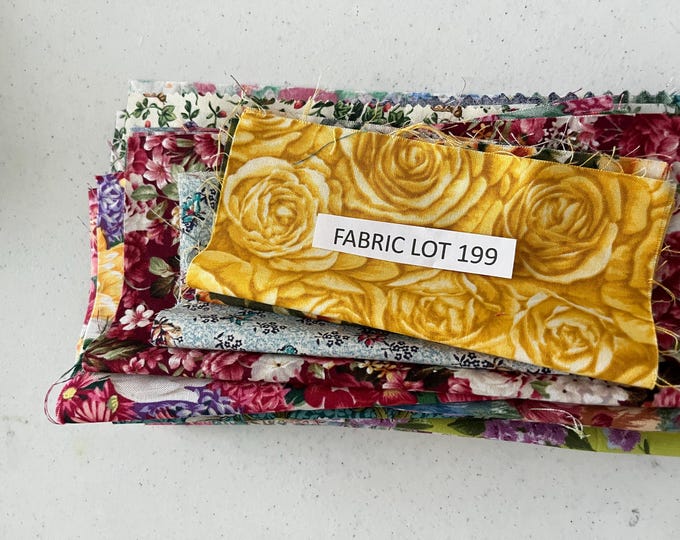 Bright Floral Fabric Bundle, 24 Pieces, 5 Oz., Fabric Lot 199 - Etsy