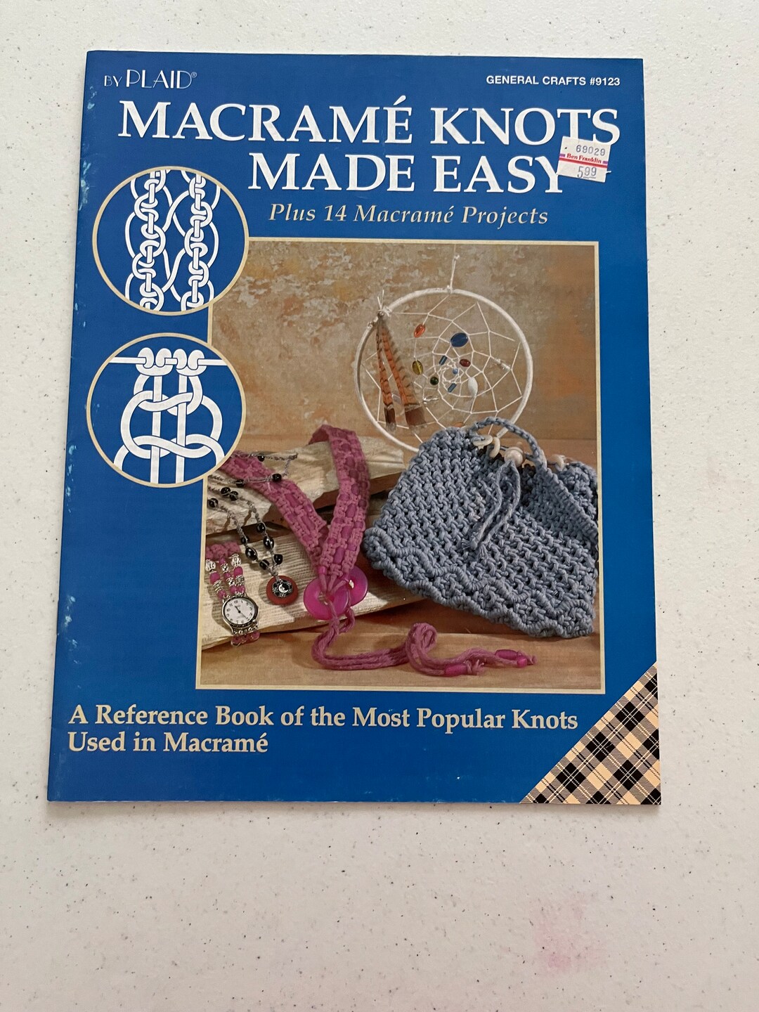 Vintage 1995 Macrame Knots Made Easy Plaid Pattern Book - Etsy