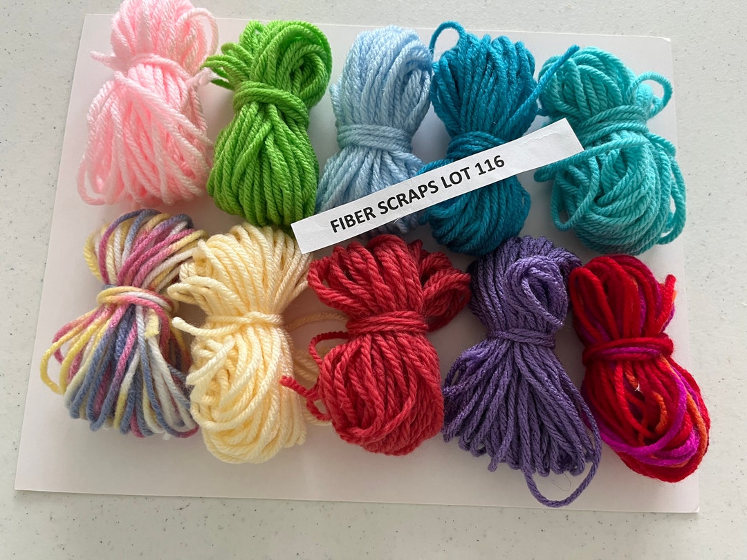 100 Yards Yarn, 10 Colors, Bright Colors, Blues, Pinks, Variegated ...