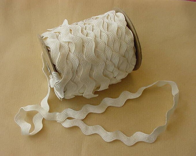 5 Yards Jumbo Rick Rack, Creamy White, Off-white, Trims, Unused ...