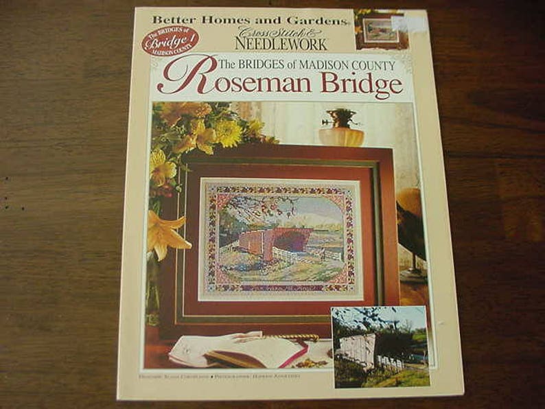 1996 Roseman Bridge, the Bridges of Madison County, Counted Cross ...