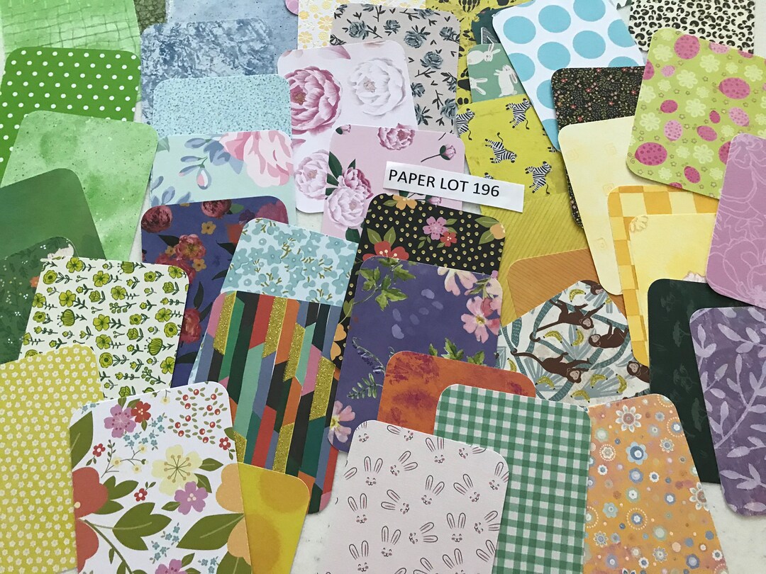 50 3x4 Note Cards, Journal Cards, Metallic, Cardstock/paper, Rounded ...