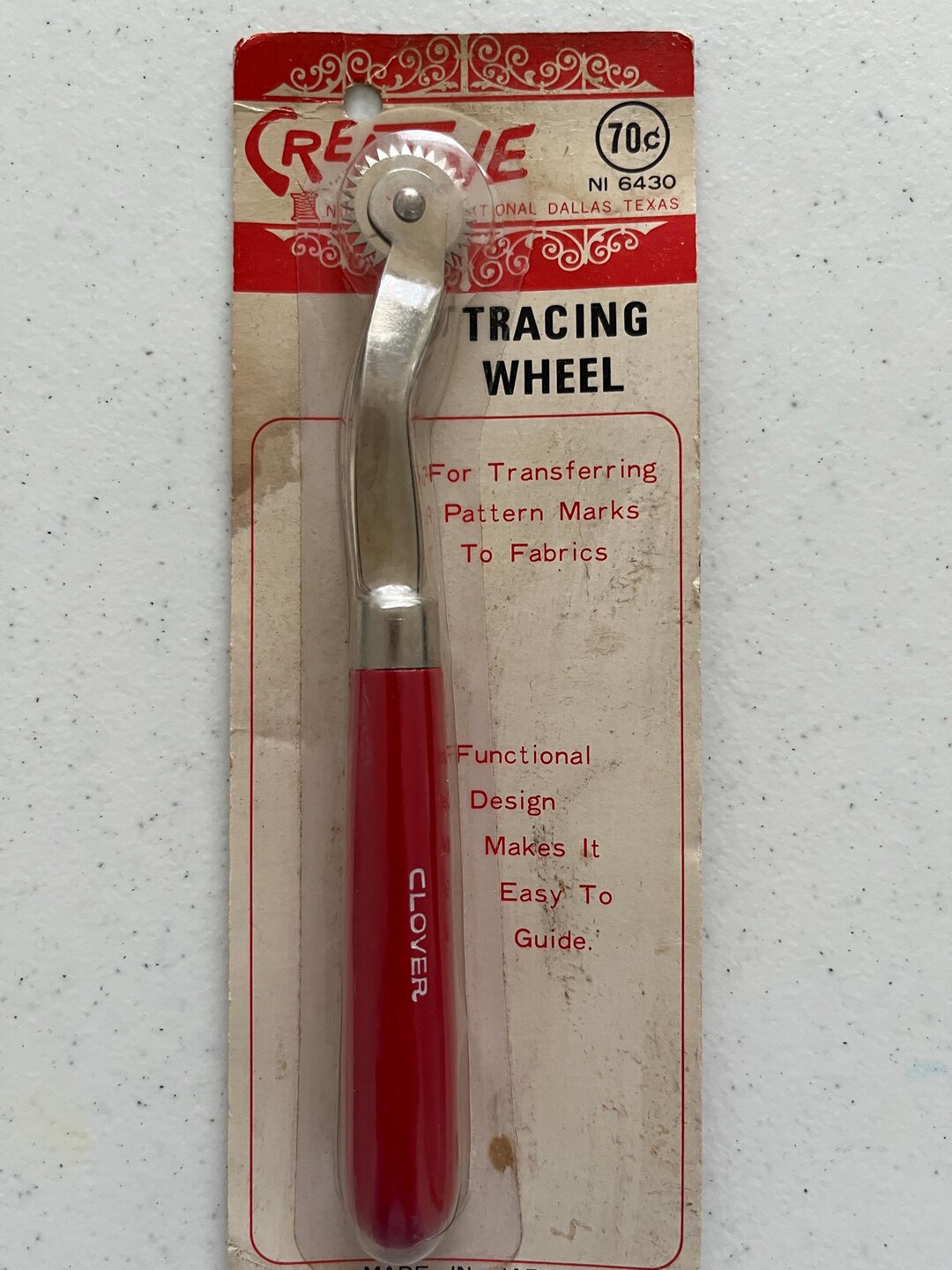 Vintage Clover Tracing Wheel, NIP, Collectible, Sewing Notions, Made in ...