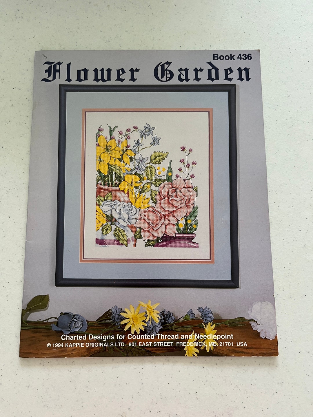 1994 Flower Garden, Kappie Originals, Book 436, Counted Cross Stitch ...
