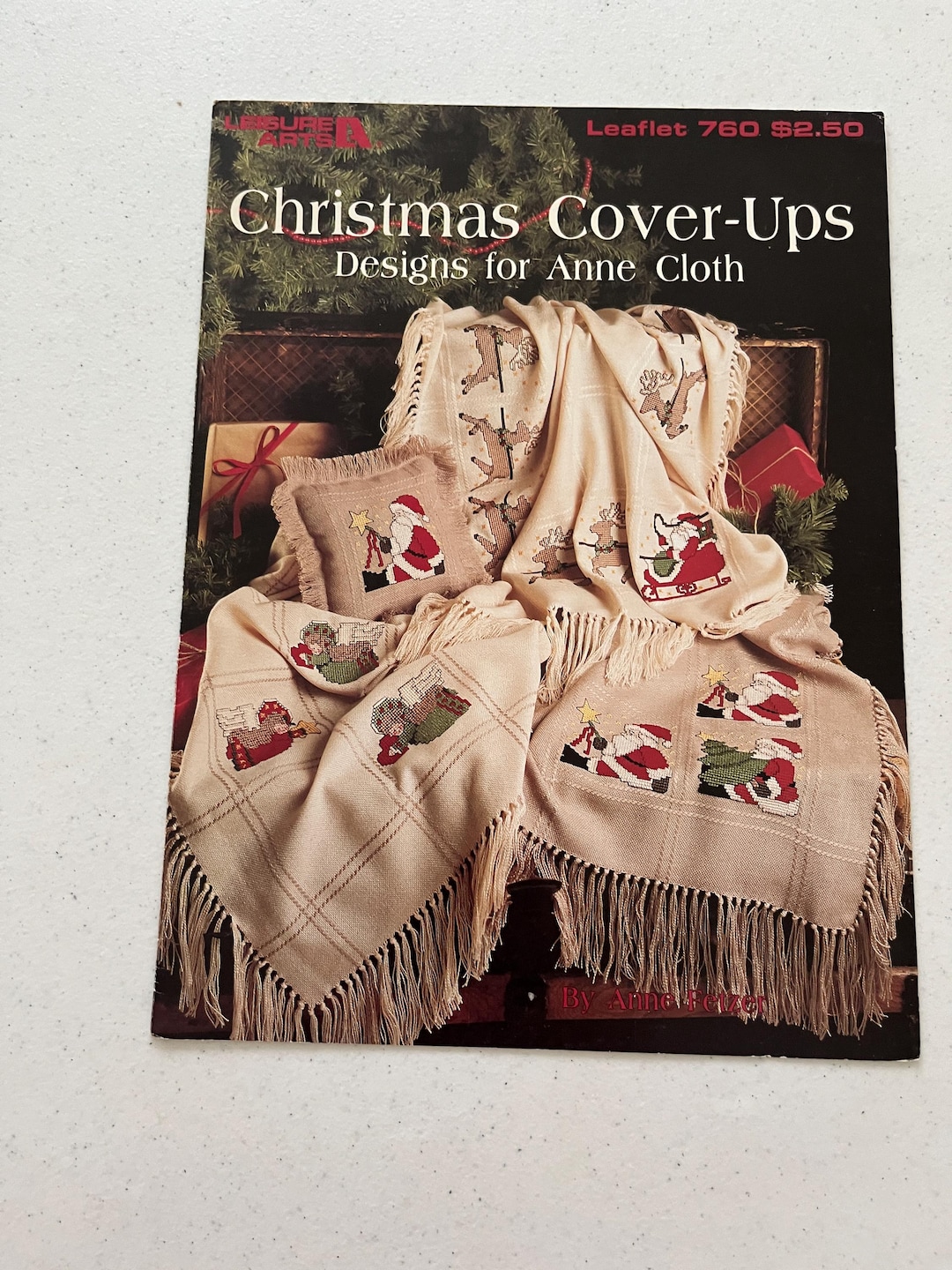 Vintage 1989, Christmas Cover-ups Designs for Anne Cloth, Leisure Arts ...