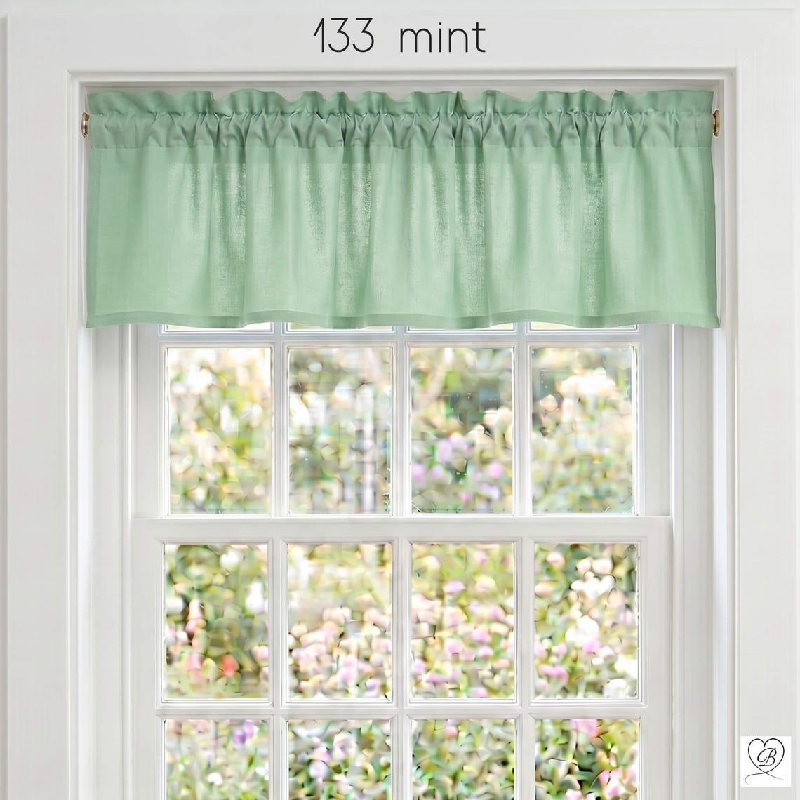 Solid Green Cotton Valances, Custom Sizes - Etsy