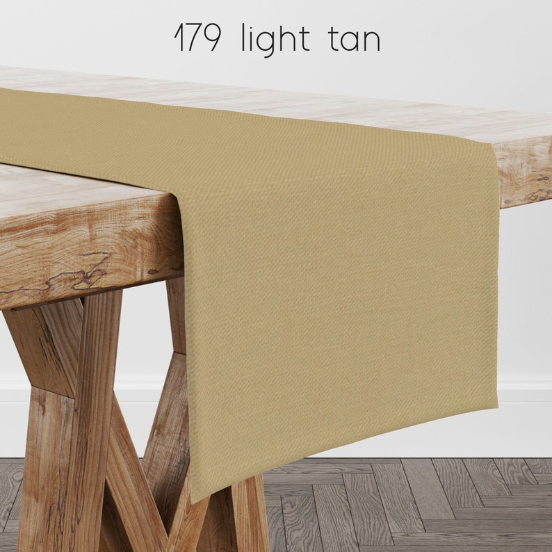 Solid Brown Table Runner Placemats Cream Tan Mocha USA - Etsy