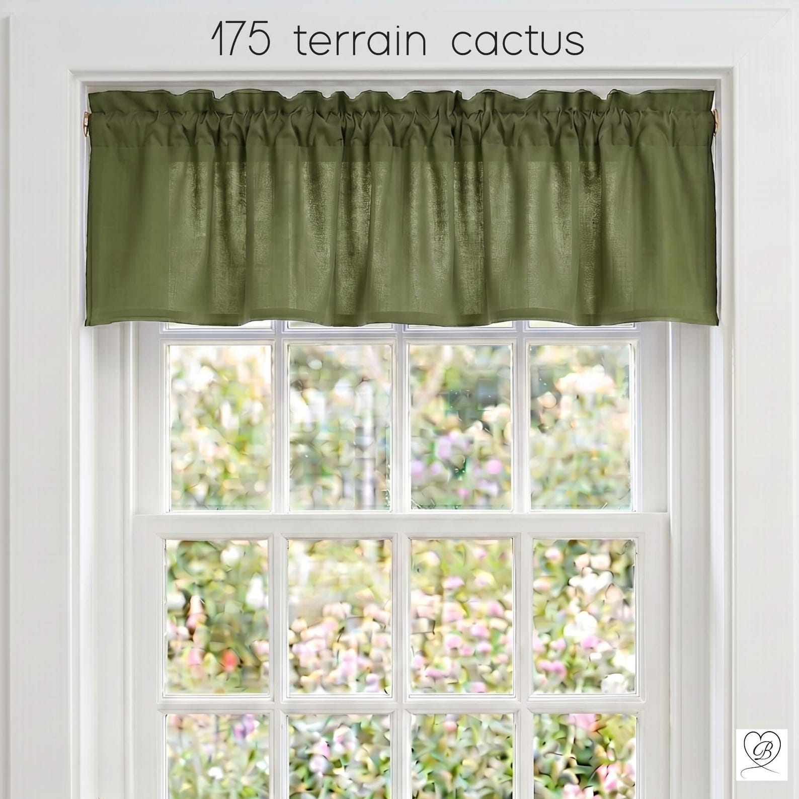 Solid Green Cotton Valances, Custom Sizes - Etsy