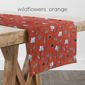 Floral Table Runners Tulips Tropical Flowers Spring Summer - Etsy