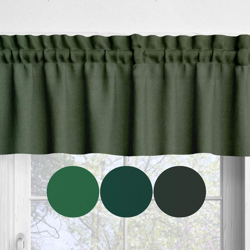 Green Valance - Etsy