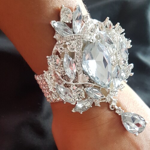 Vintage Inspired Crystal Wrist Corsage for Prom or Wedding by - Etsy