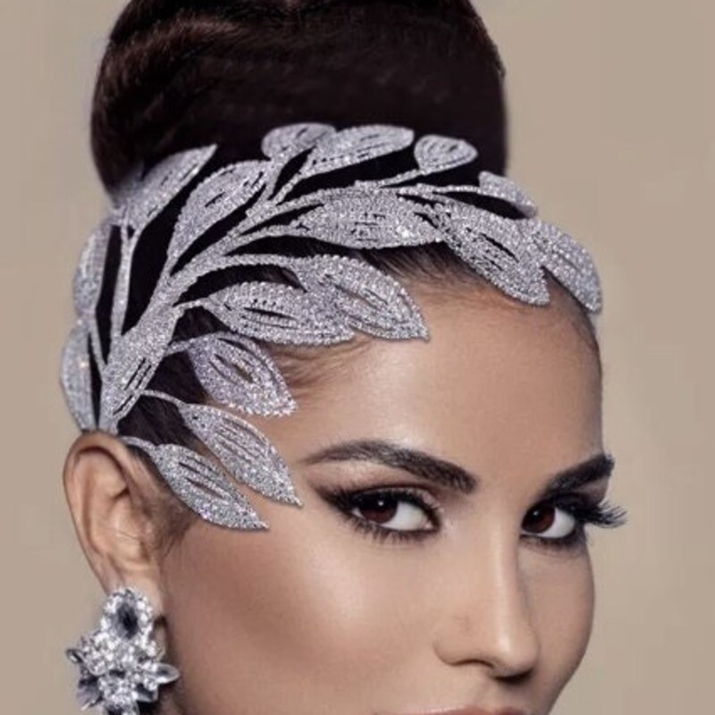 Rhinestone Headdress - Etsy