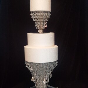 Crystal Wedding Cake Stand 2 Tier Set Premium Crystal Light up Cake ...