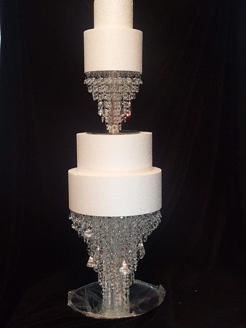 Crystal Cake Stand , 2 Tier Set Premium Crystal - Various Sizes Options ...