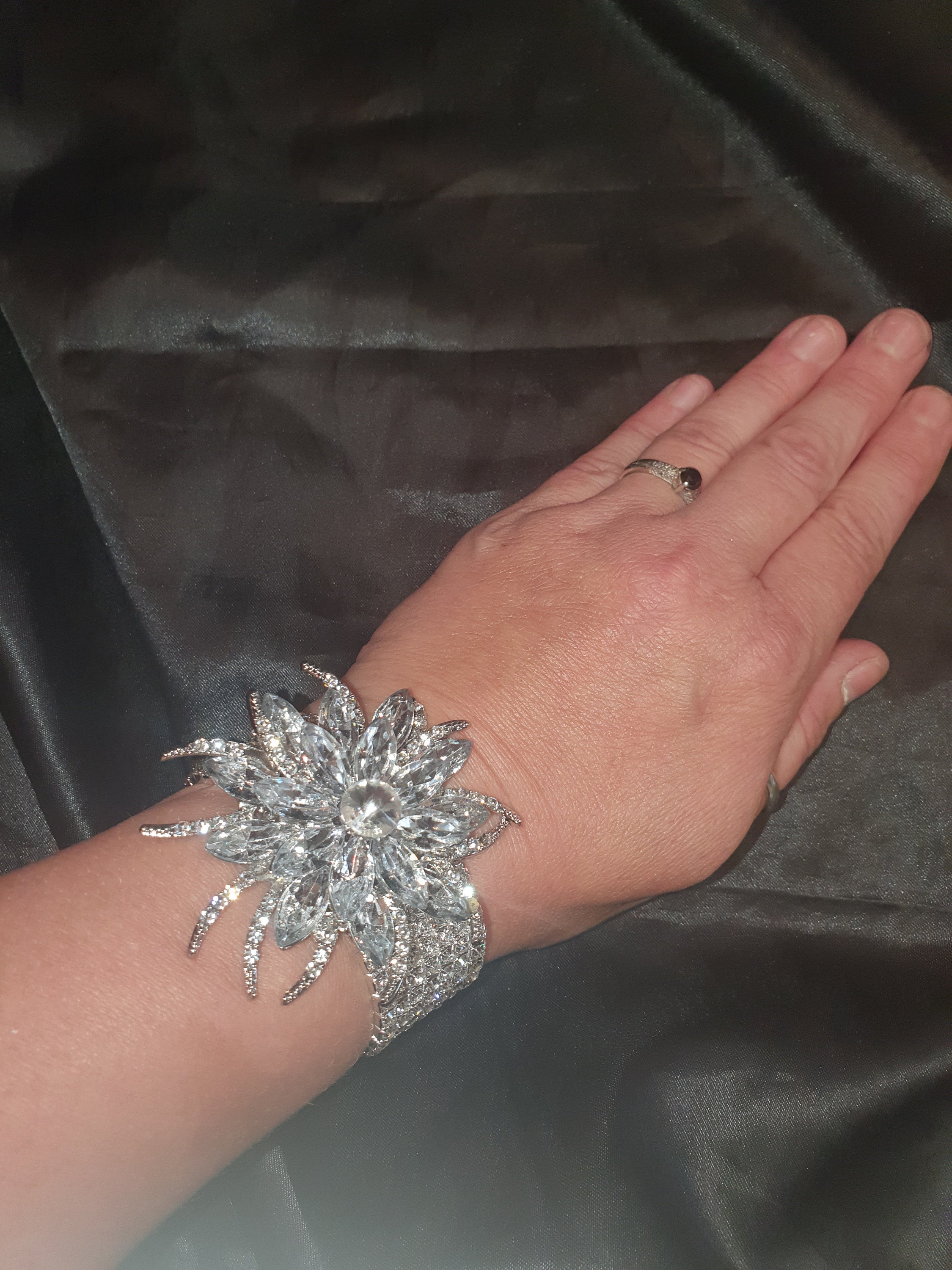Vintage Inspired Crystal Wrist Corsage | Etsy