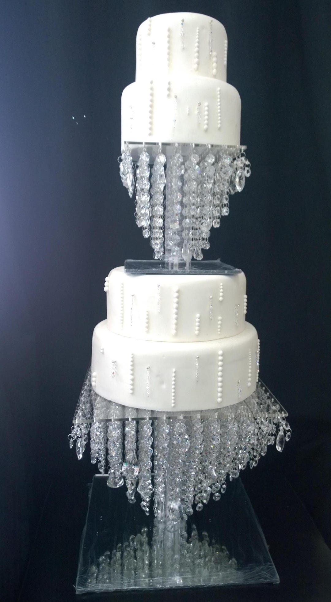 Square Crystal Cake Stand , Premium Glass Crystal - Various Sizes ...