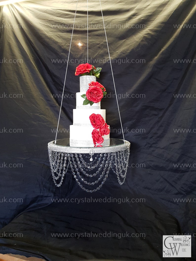 Suspended cake Swing Glass Crystals cake swing suspended | Etsy