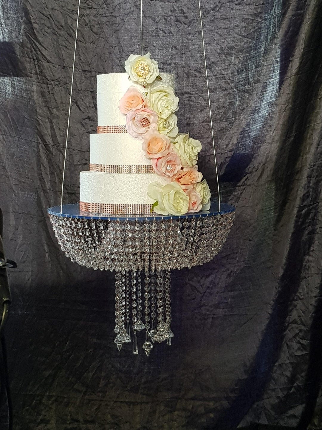Suspended Cake Platform, Cake Swing ,clear Acrylic Cake Chandelier Cake ...