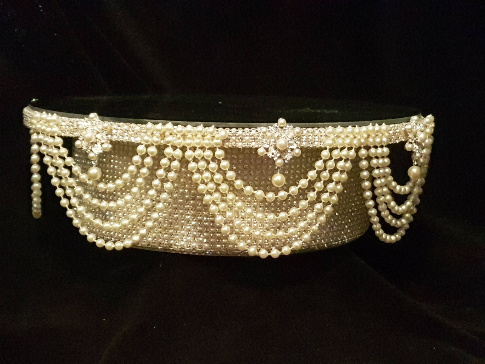 Wedding Cake Stand, Pearl Drape - Round or Square All Sizes by Crystal ...